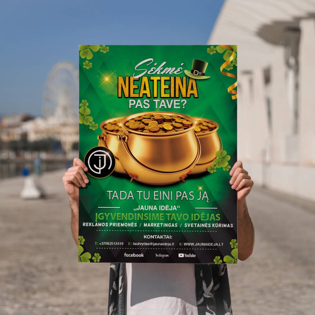 Plakatų maketavimas – greitai ir kokybiškai | Jauna idėja